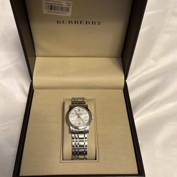 Burberry | Accessories | Burberry Silver Luxury Watch | Poshmark